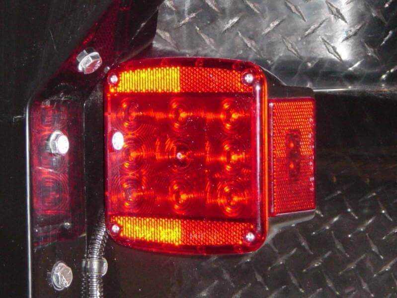 Trailer Lights Square LED Tail Light Pair by Compact Camping and Racks ...